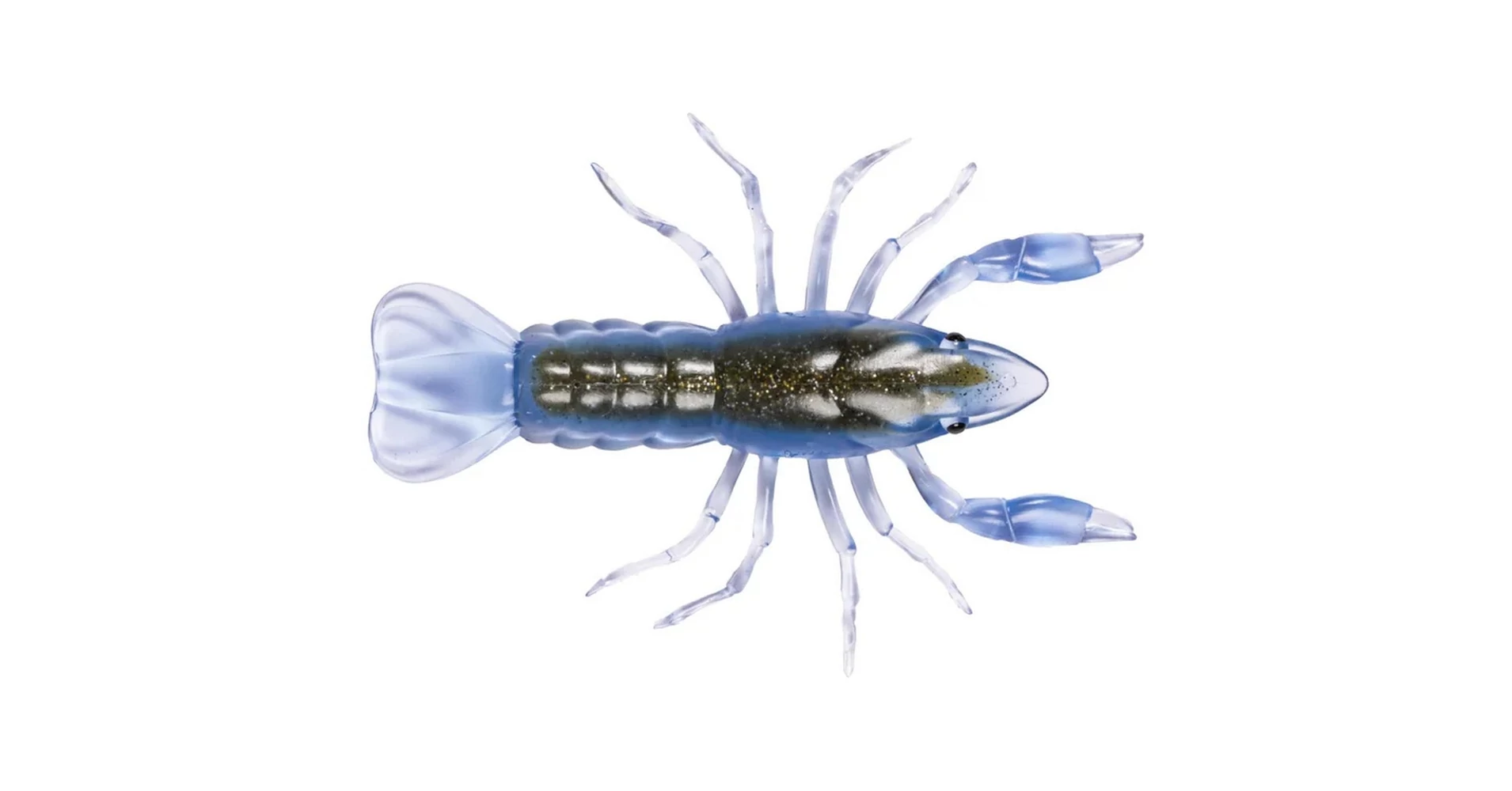 LIVETARGET 2.8 CRAWFISH UN-RIGGED BLUE / GREEN 71 MM SINKING - Gumihalak