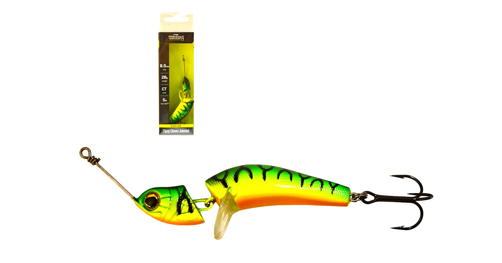 WIZARD TIPSY CLOWN JOINTED SINKING 5M 8,5CM 28G CT - Wobbler