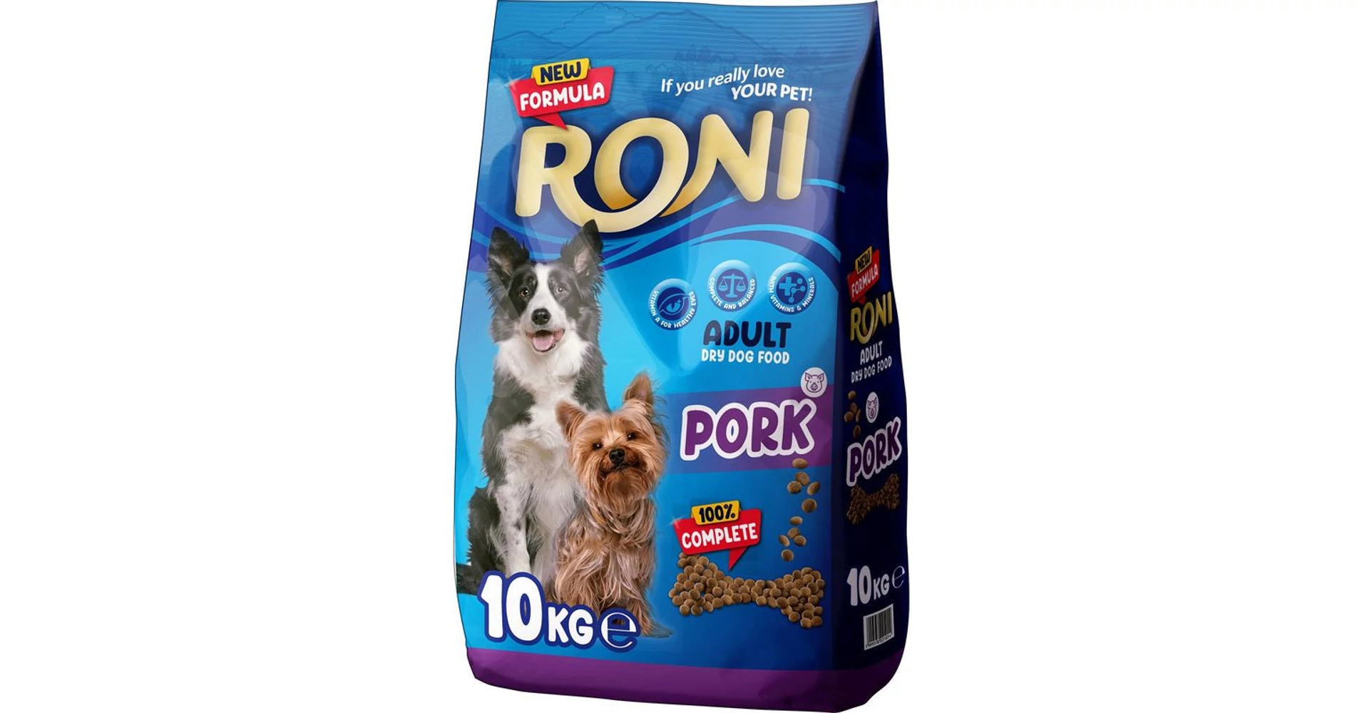 Roni Dog száraz kutyatáp sertés 10kg - Száraz táp
