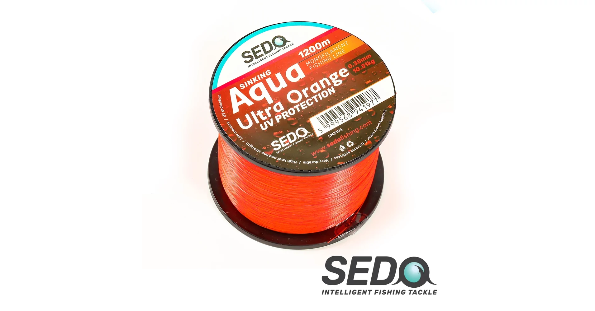SEDO Aqua Ultra Orange 1200 Méter Monofil Horgász zsinór 0.30mm 8.77kg ...