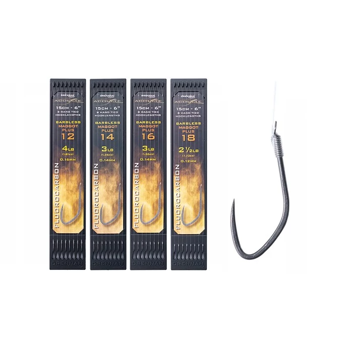 Drennan Acolyte 6 Maggot Plus előkötött horog 18-as - Horog